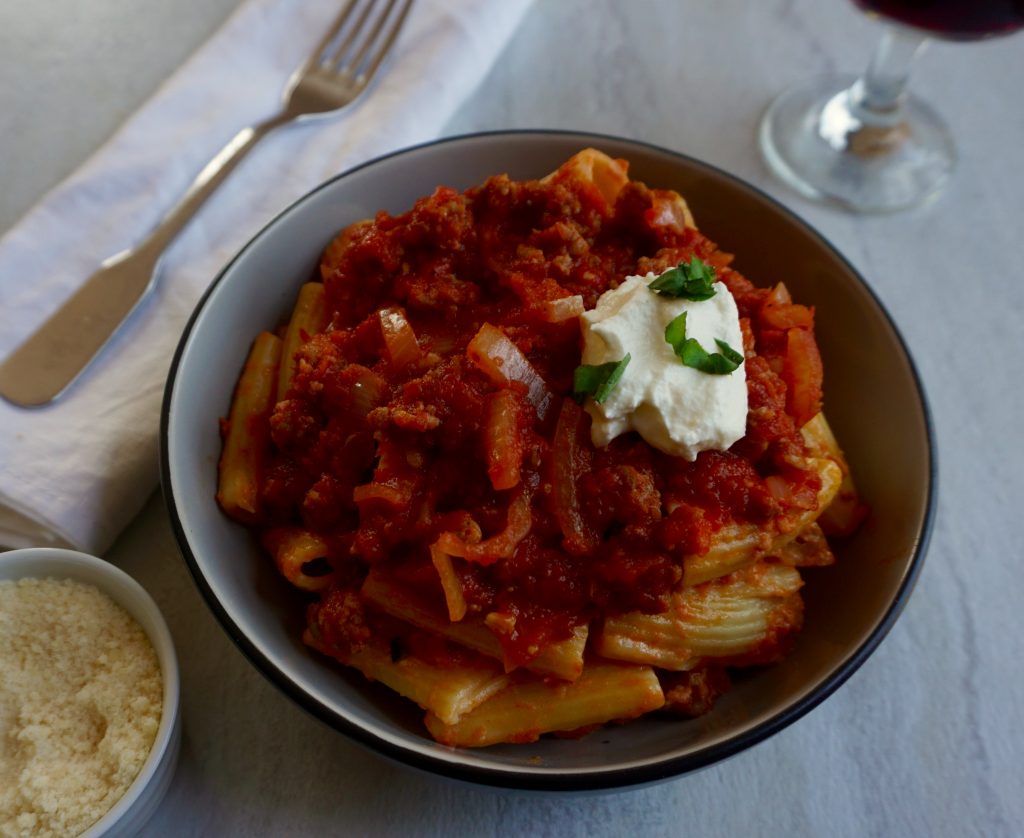 Tomato Sausage Sauce - AnotherTablespoon