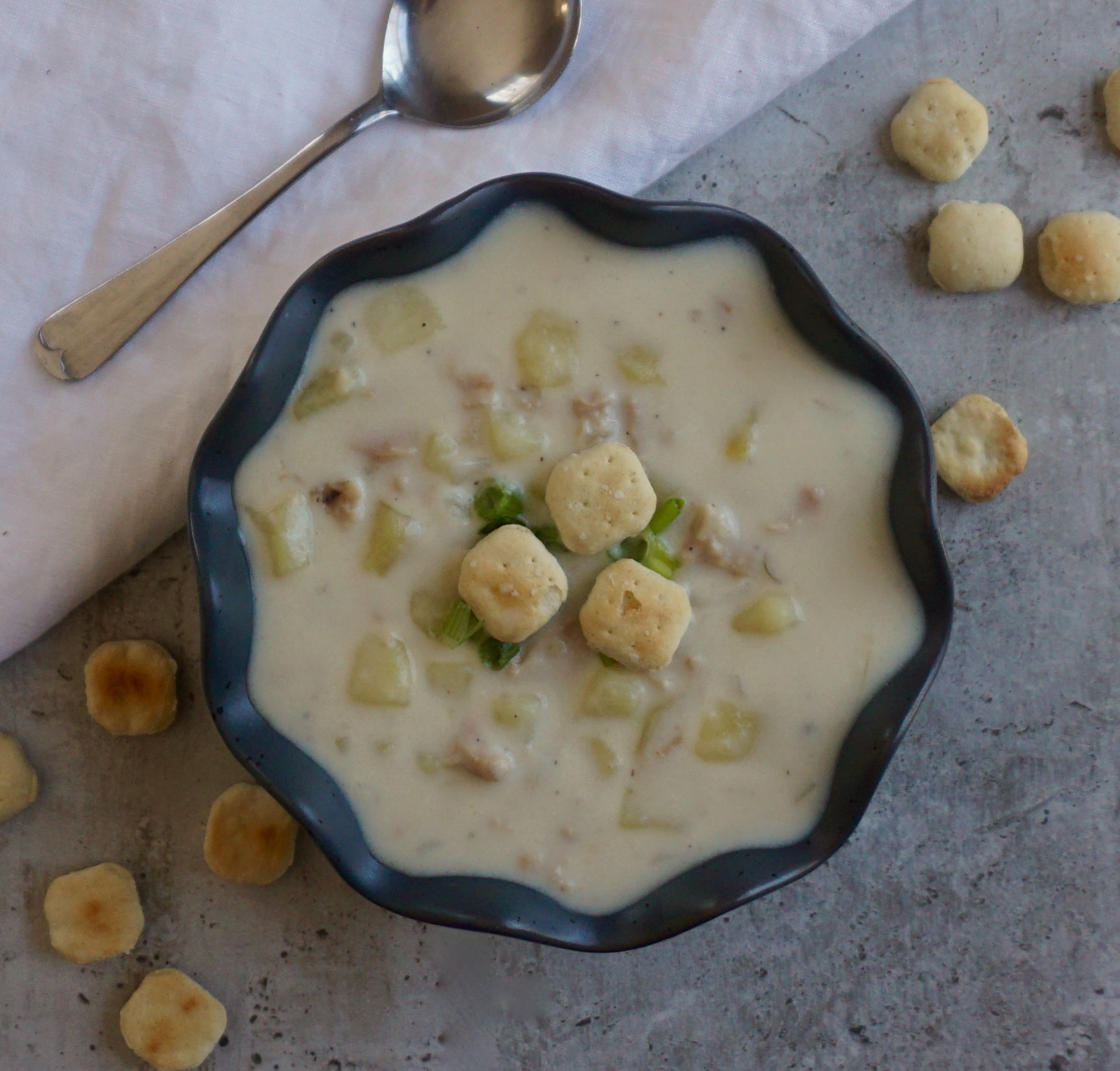 New England Clam Chowder - AnotherTablespoon