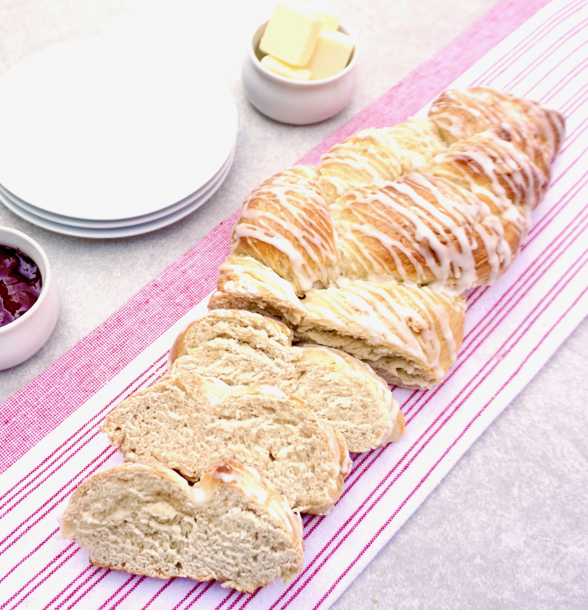 Nisu Bread is a sweet yeast bread with Cardoman and icing