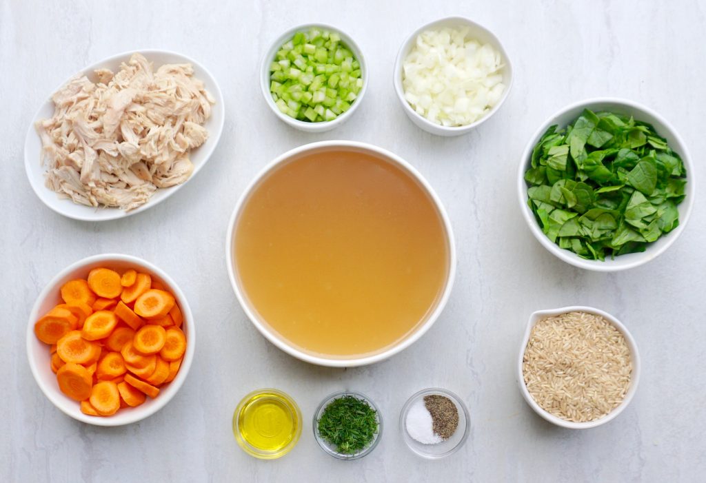 Chicken Brown Rice Soup is hearty, comforting and healthy