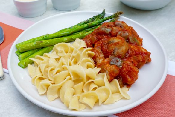 Easy Creamy Tuscan Shrimp Fusilli Pasta Dinner Recipe
