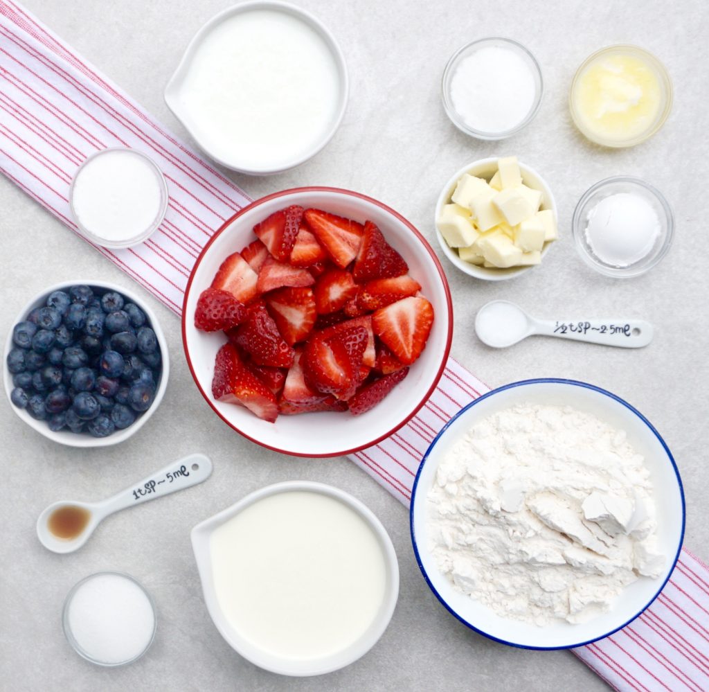 Berry Shortcake is an easy dessert with seasonal berries.