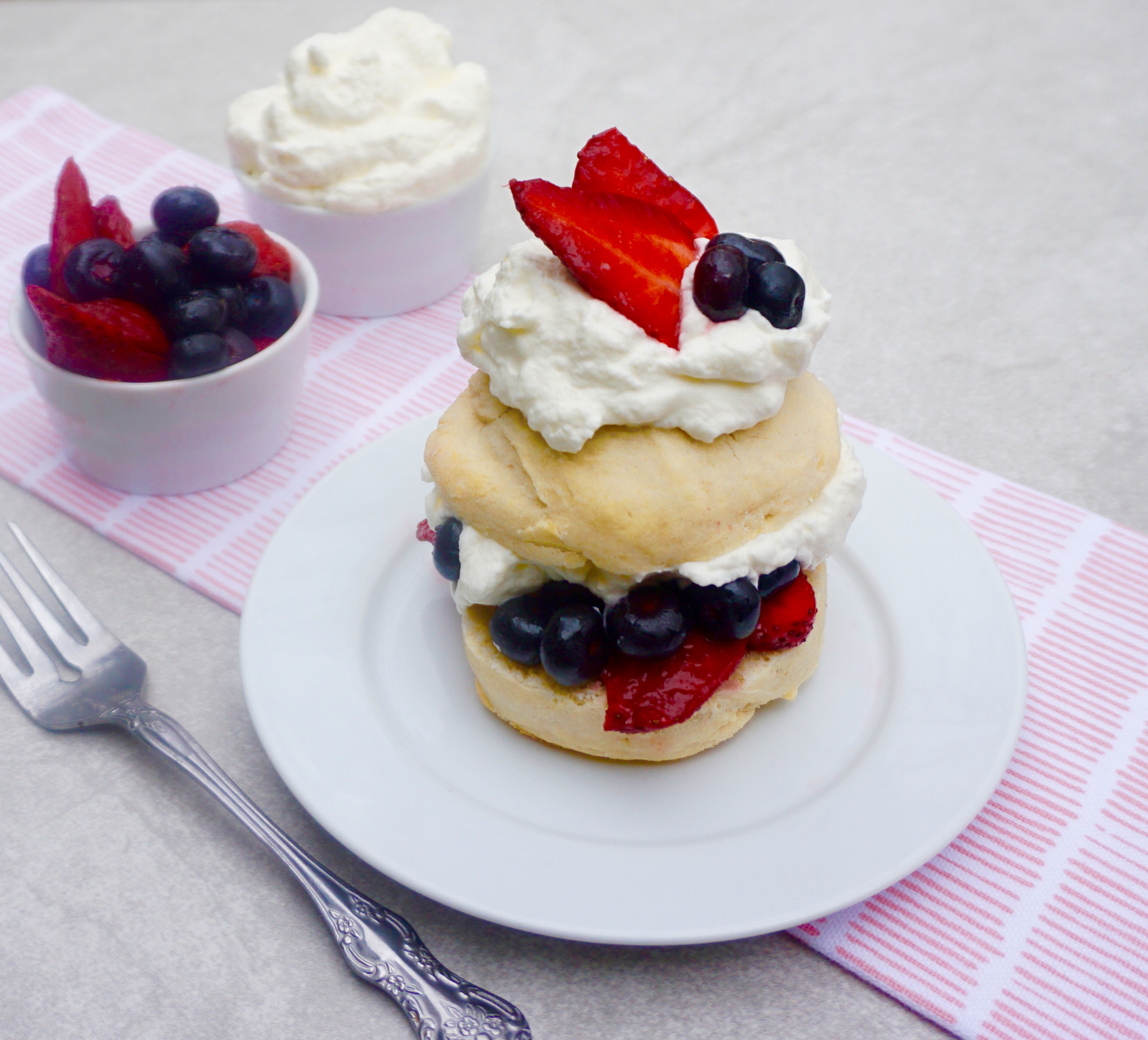 Berry Shortcake is an easy dessert with seasonal berries.