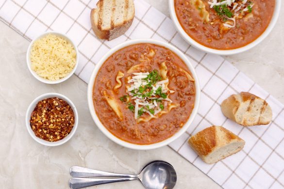 Easy Homemade Chickarini Soup with Chicken Meatballs