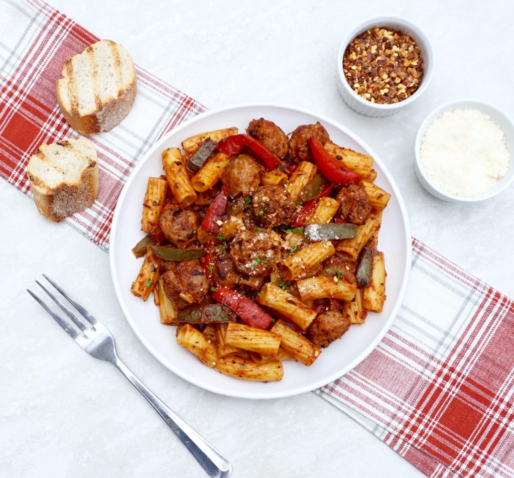 Sausage Pepper Rigatoni – AnotherTablespoon