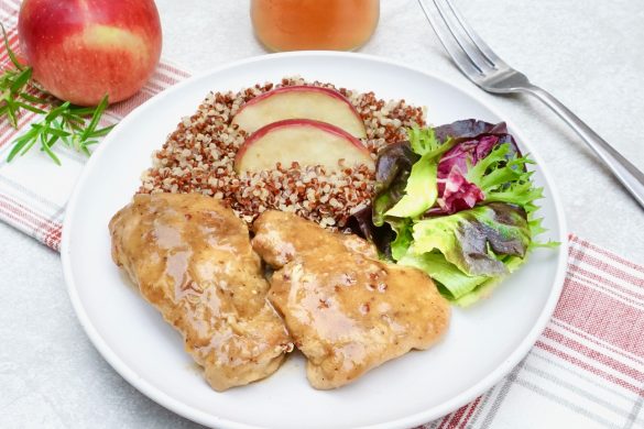 Lemon Chicken Milanese is crisp cutlets with a lemon wine sauce