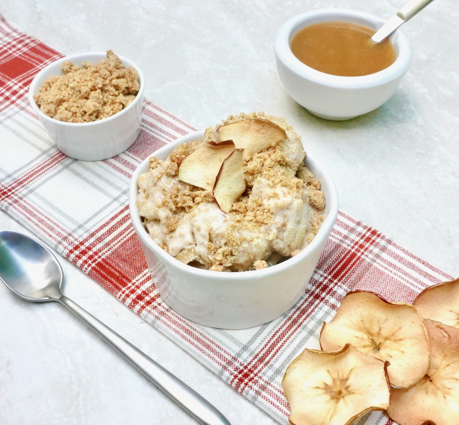 Apple Crumble Ice Cream is like apple pie with ice cream on top