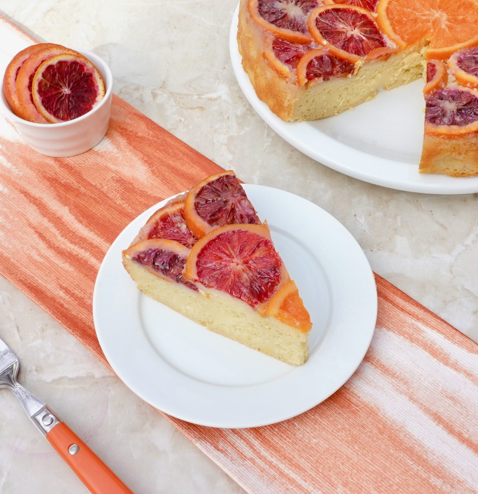 Orange Ricotta Cake is a simple, moist, no mixer needed cake.