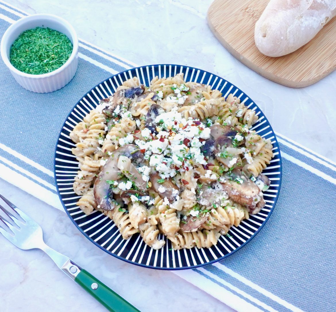 Mushroom Feta Rotini – AnotherTablespoon